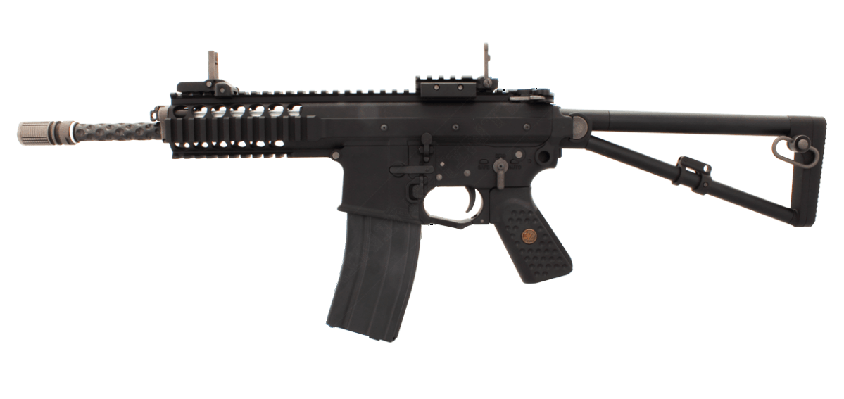 Rifle de Airsoft WE PDW 10 AEG - Preto - Airsofts Brasil