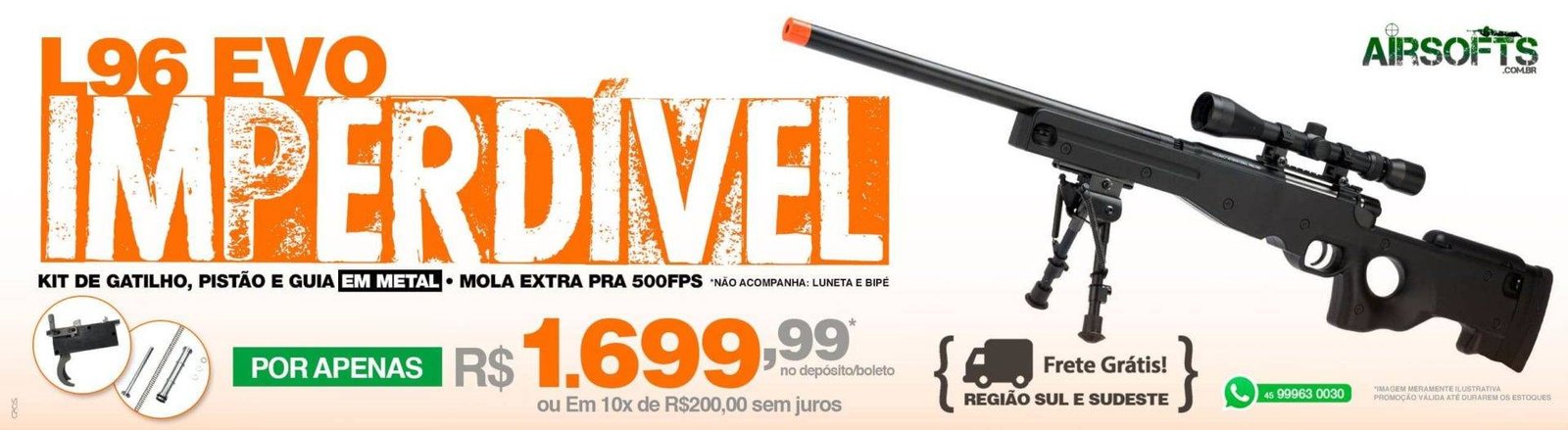 Airsoft no Brasil. Na loja temos camuflagem, armas e pistola airsoft