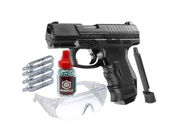 Pistola Walther CP99 4.5mm CO2 Blowback - Kit - Airsofts Brasil