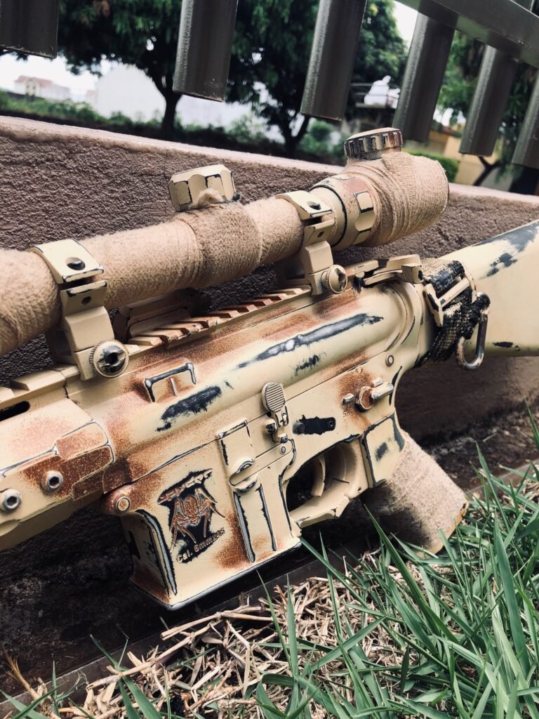 Rifle APS ASR 115 AEG Airsoft 6mm - Desert - Airsofts Brasil