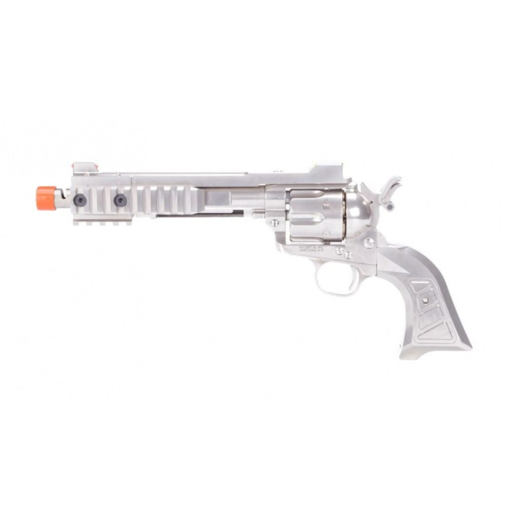Revólver KingArms SAA.45 Devil a Gás - Full Metal - Airsofts Brasil