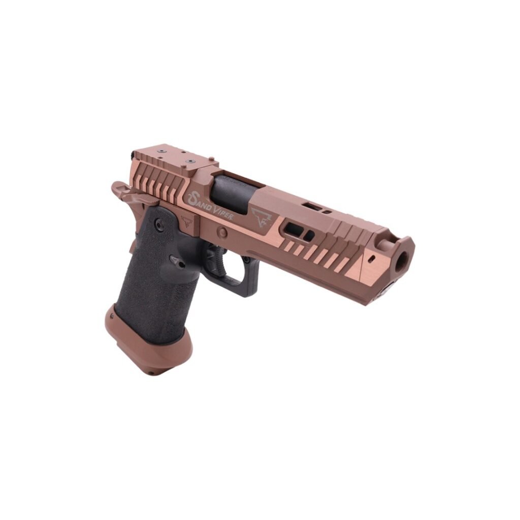 Pistola de Airsoft EMG X TTI Sand Viper Hi Capa GBB - Bronze