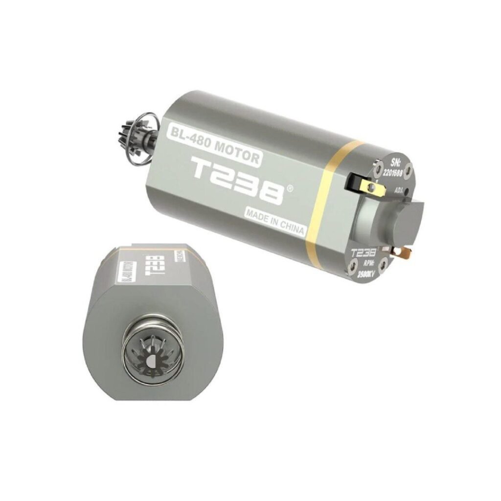 Motor Airosft T238 High Torque / Speed Eixo Curto 33000RPM- Airsofts Brasil