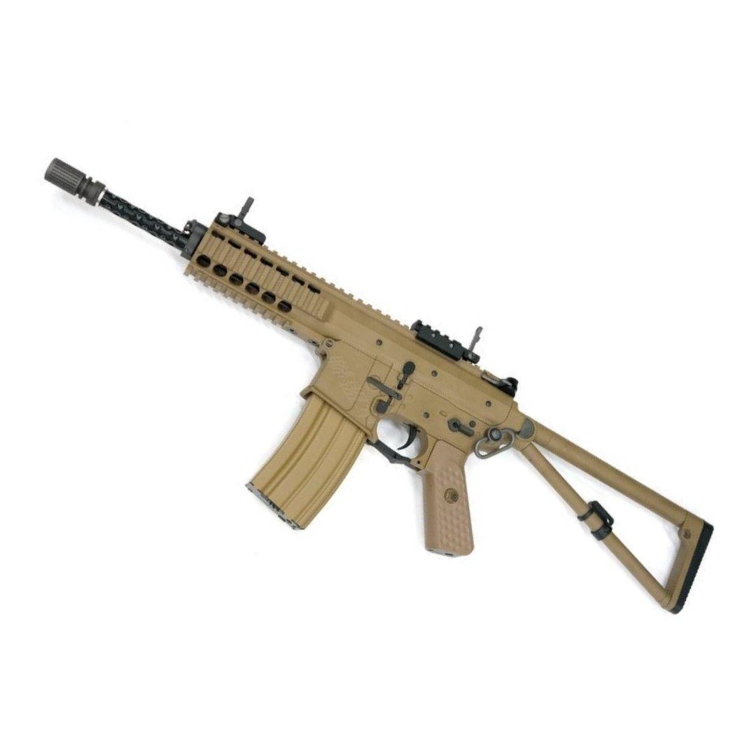 Rifle de Airsoft WE KAC AEG PDW 10 - TAN - Airsofts Brasil