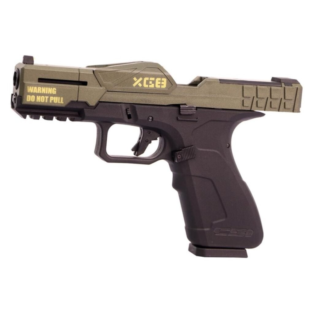 Pistola de Airsoft Poseidon CSI XG8 GBB - Preto / OD - Airsofts Brasil