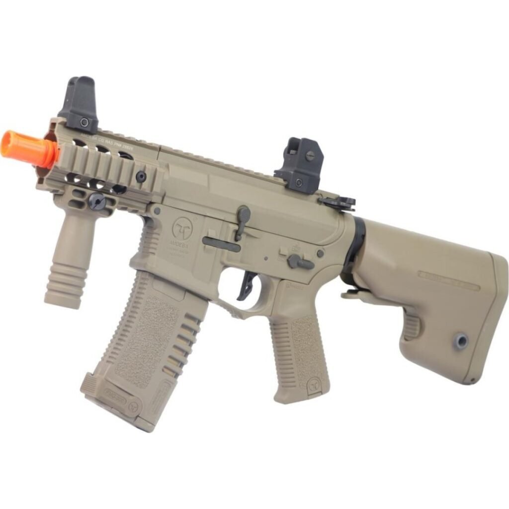 Rifle de Airsoft Ares AEG M4 Amoeba Am-007 6mm - Tan - Airsofts Brasil